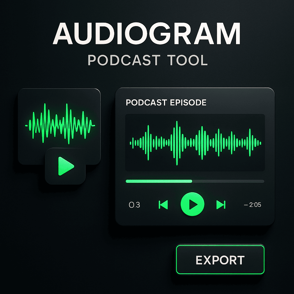 Audiogram Podcast Maker – Turn Audio into Engaging Videos
